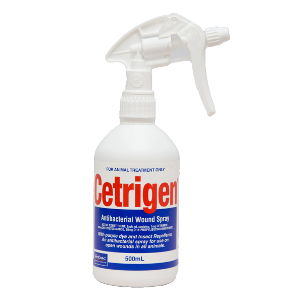 Cetrigen Antibacterial Wound Spray 500ml – All Things Pets & Pool